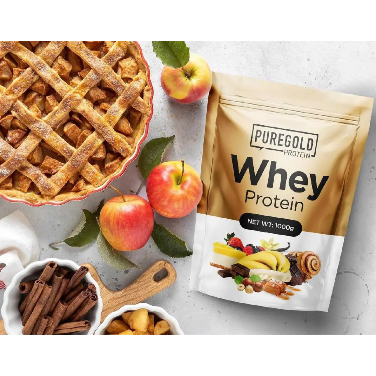 Сироватковий протеїн, Pure Gold Whey Protein - 2300g